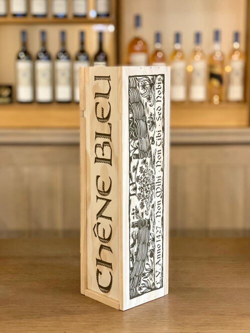 Domaine du Chêne Bleu Caisse bois 1 bouteille 75cl Esprit Sommelier